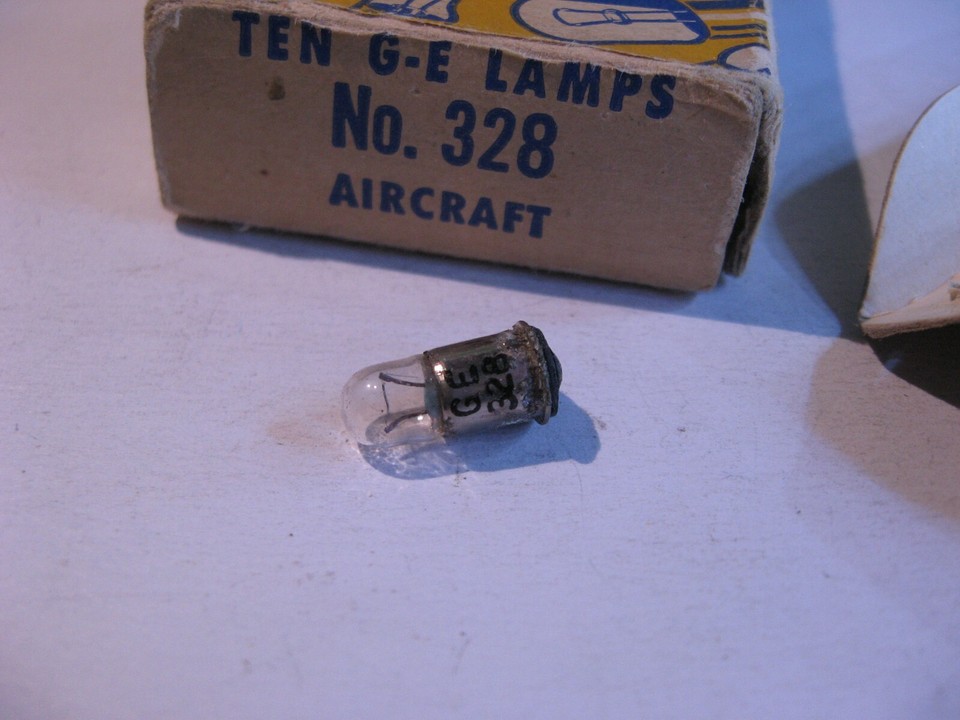 Miniature Bulb General Electric 328 Clear 6V - NOS Open Box Qty 7 | eBay