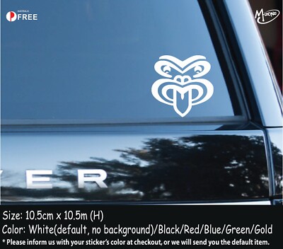 Maori face tattoo Sticker Car Motor Laptop Tribal Mask Reflective ...