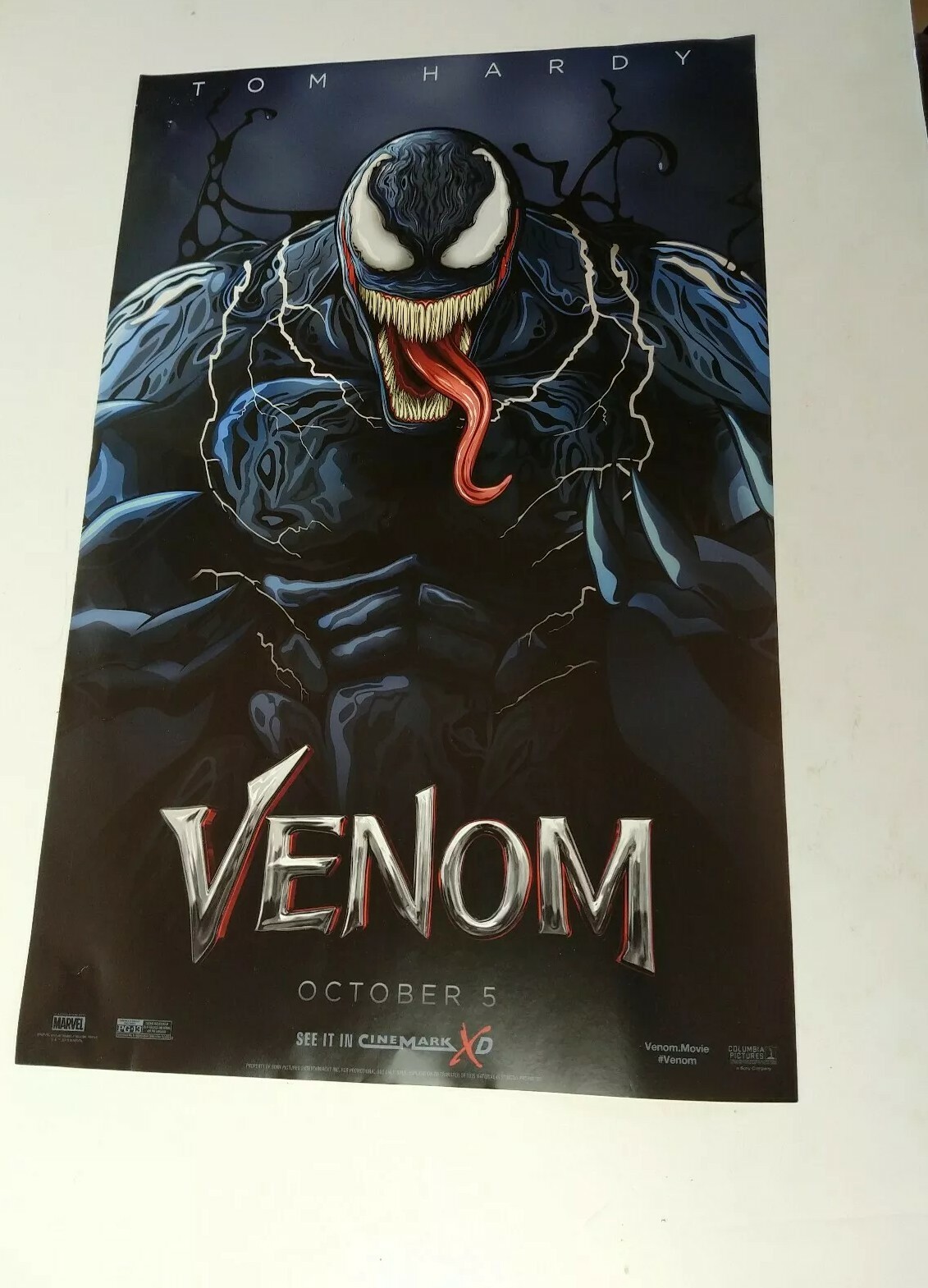 Venom Movie Poster MARVEL Tom Hardy New 2018 Spider-Man collectors ...