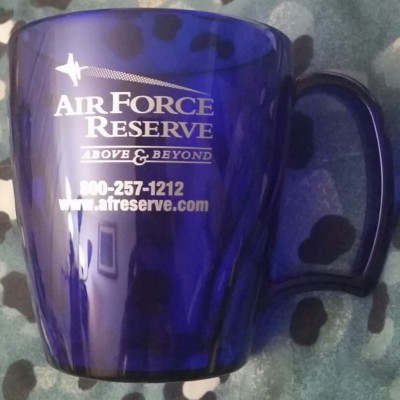 👀 Sale》🔥 Rare Vision USA Aie Force Reserve Cobalt Blue Mug》Break ...