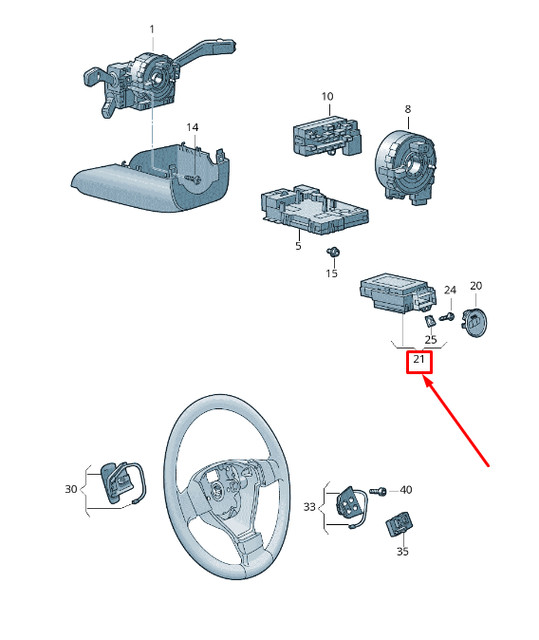 Volkswagen 3C0905843AC Genuine OEM Ignition Switch for sale online | eBay