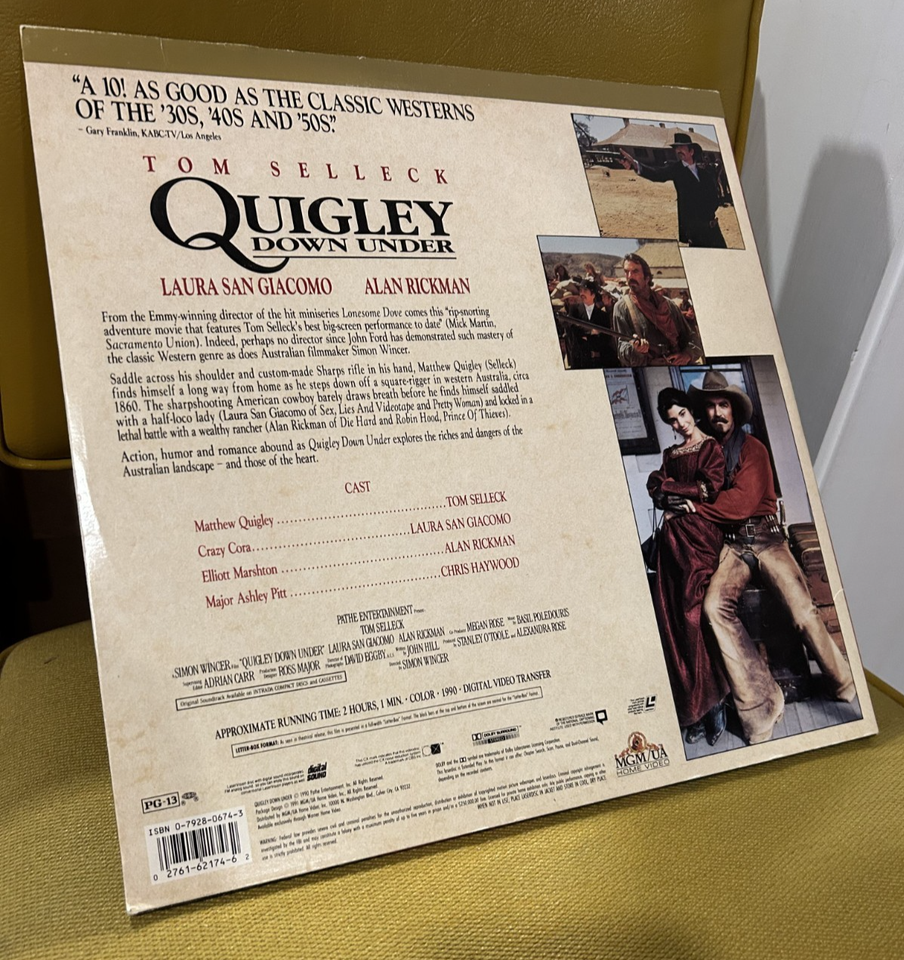 QUIGLY DOWN UNDER laser disc extended play SHOP OUR SELECTION | eBay