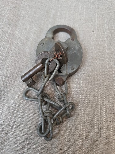 Antique Lock WB Wilson Bohannan Padlock, 2 Key | eBay