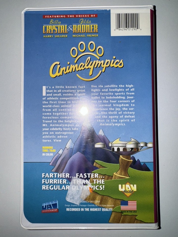 Animalympics VHS 1980 Billy Crystal PERFECT Condition Classic Animation ...