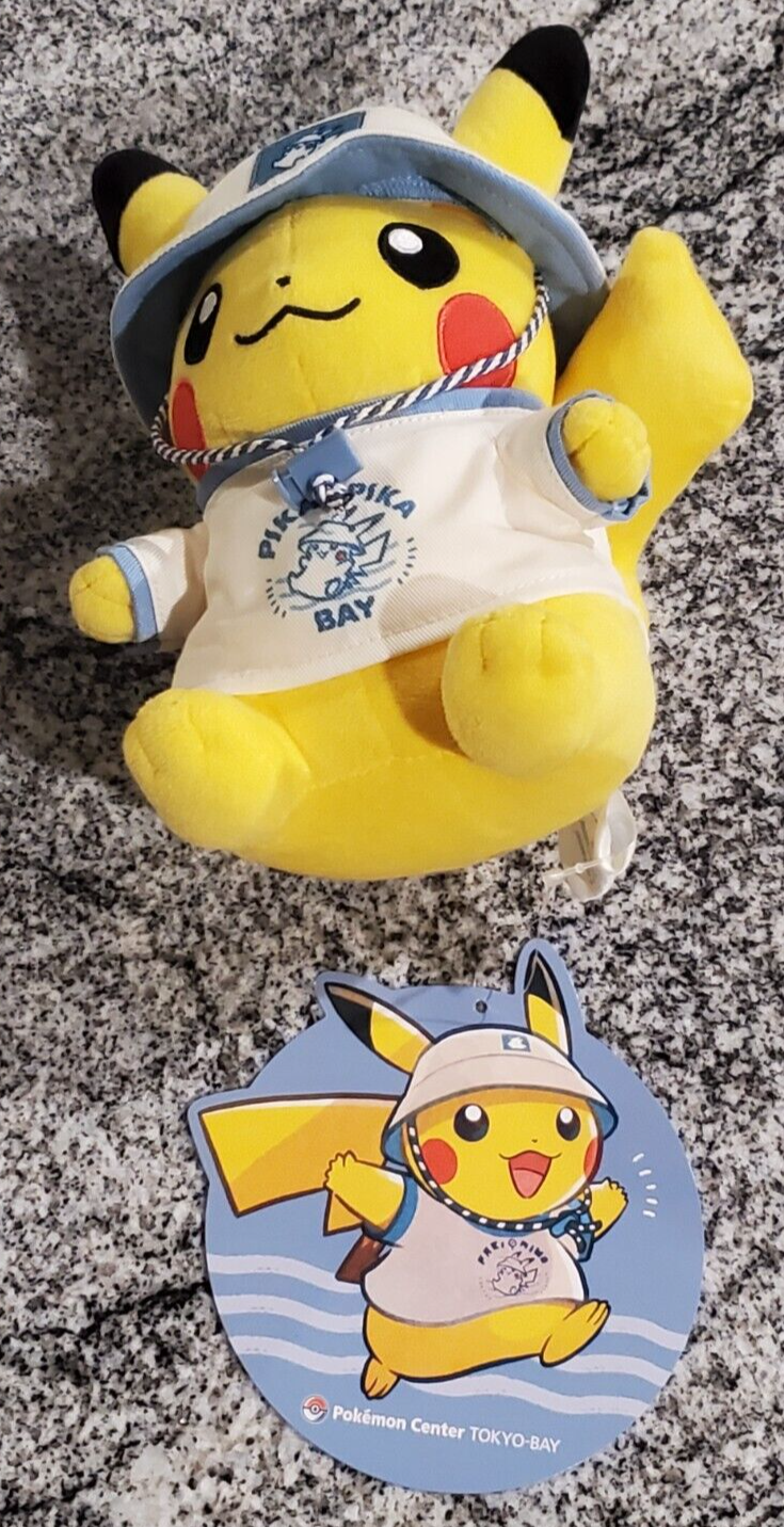 Full Size Bucket Hat Pikachu Tokyo Pika Bay Plush Japanese Pokemon ...