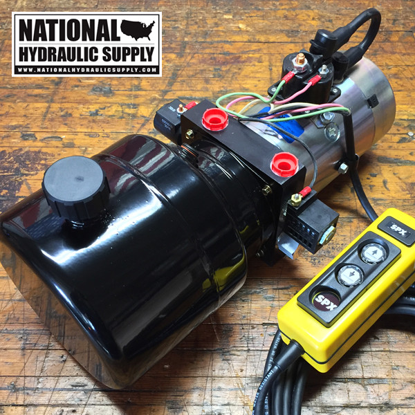 SPX Stone/Fenner 12VDC Double Acting Hydraulic Power Unit,Pump,Dump,1 ...
