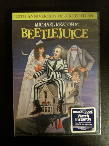 Beetlejuice DVD 20th Anniversary Deluxe Edition NEW SEALED *BUY 2 GET 1 ...