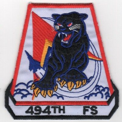 USAF Air Force F-15E 494FS Squadron FEZ Red White Korean Embroidered ...