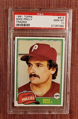 1981 Topps Traded #815 Mike Proly Philadelphia Phillies Baseball Card ...