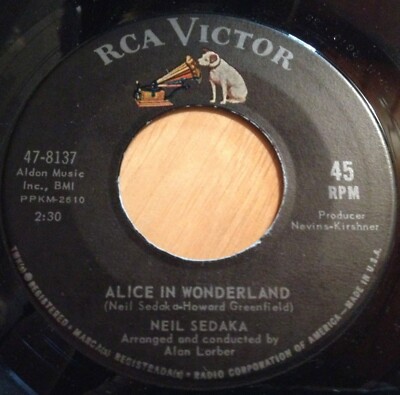 Neil Sedaka 45 Alice In Wonderland / Circulate NM | eBay