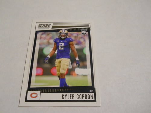 KYLER GORDON ROOKIE CARD CHICAGO BEARS 2022 PANINI SCORE | eBay