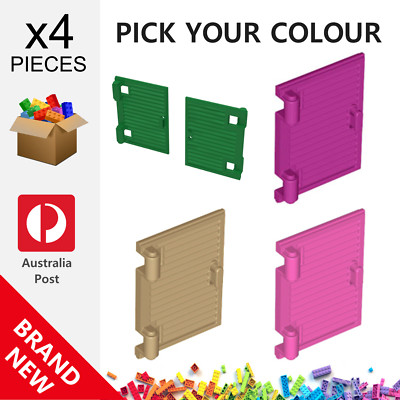 4x Genuine LEGO™ - Shutter for Window 1 x 2 x 3 with Hinges - 60800 New ...