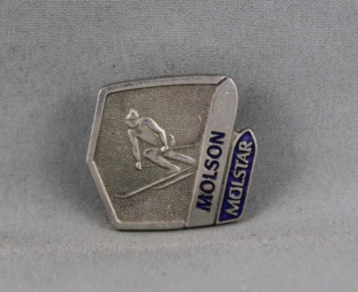 Molson Beer - Molstar Pin (1979) - Skiing Themed | eBay