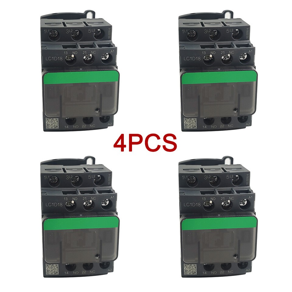 4PCS TeSys Deca LC1D18U7 Contactor 240V coil AC 18A replace Schneider ...