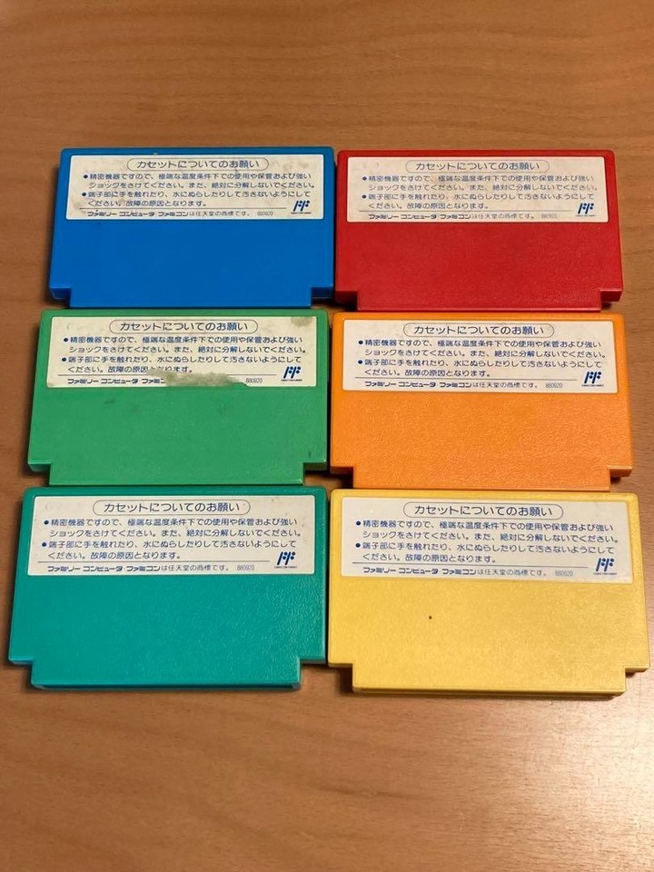 Set of 6 Rockman Megaman 1 2 3 4 5 6 NES CAPCOM Nintendo Famicom TESTED ...