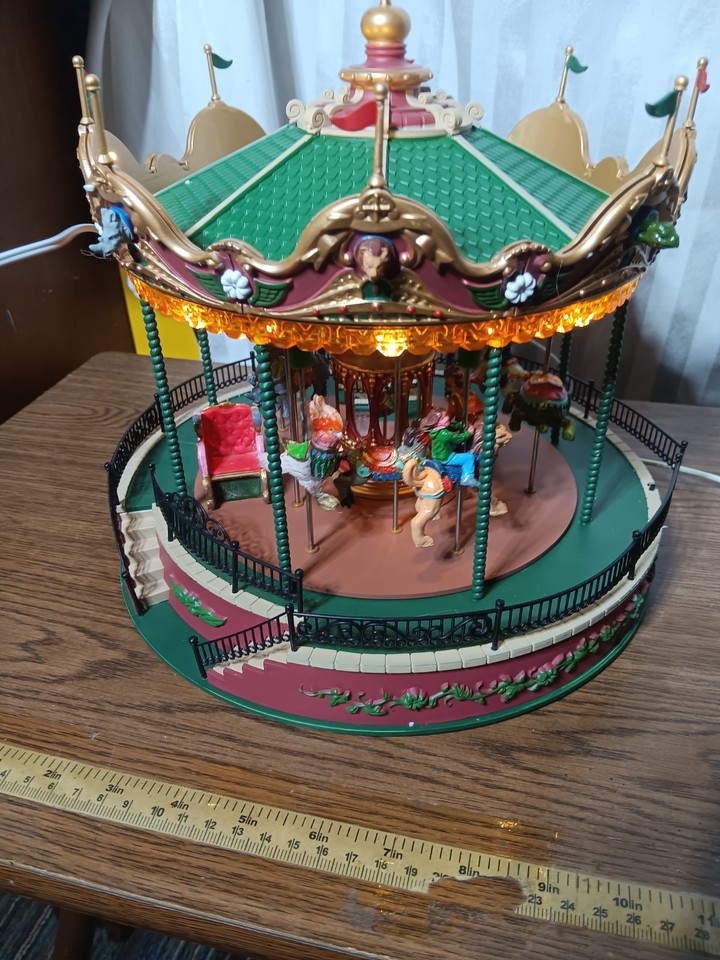 Lemax Christmas Village, Jungle Circus Animals Carousel by Lemax With ...