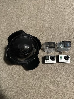 GoPro HERO4 Action Camera - Silver + GoPro Hero 3+ & Underwater Housing ...