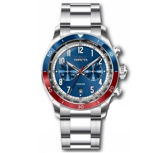 Invicta 35667 Speedway Zager Men's 46mm GMT24Hr Blue Sunray Dial ...