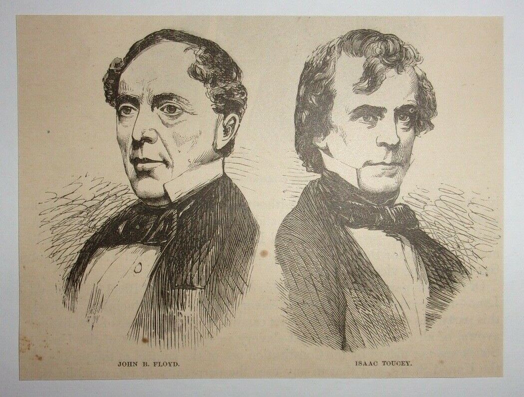 1866 John B. Floyd & Isaac Toucey Engraving | eBay