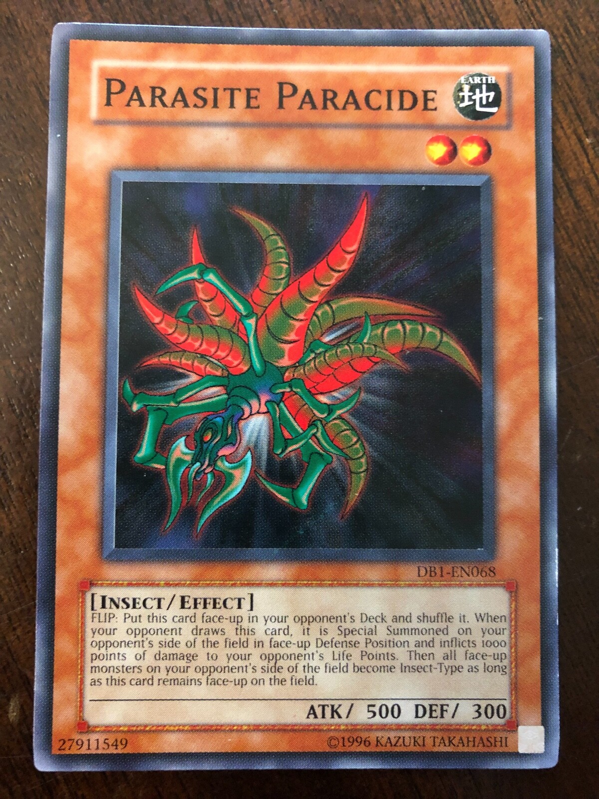 Parasite Paracide - DB1-EN068 - Common - Unlimited Edition -2004 YuGiOh ...