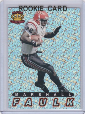 MARSHALL FAULK ROOKIE CARD Pacific Crown Collection 1994 PRISM FOOTBALL ...