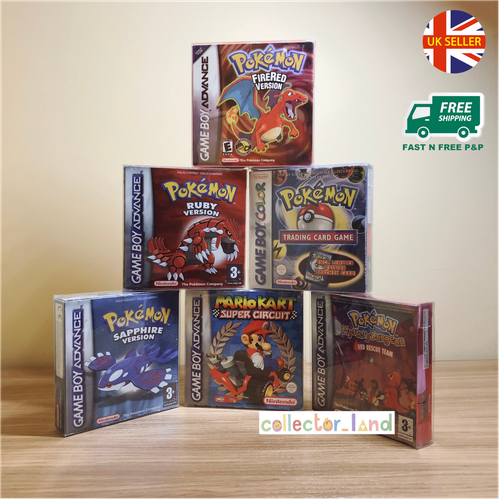 GBA GBC Gameboy Game Box Protector Colour Advance Original Nintendo ...