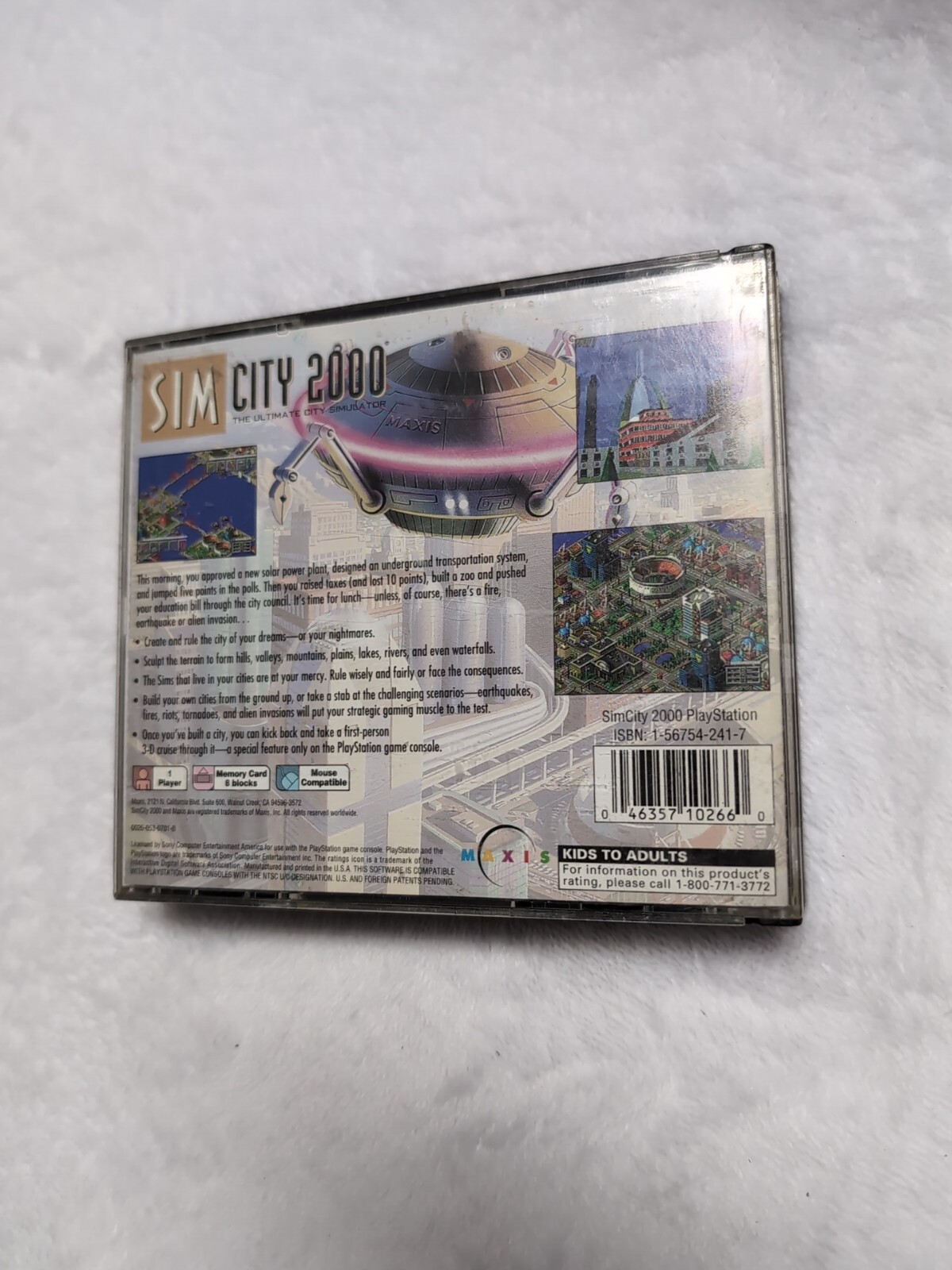 SimCity 2000 (Sony PlayStation 1) PS1 Black Label 46357102660 | eBay