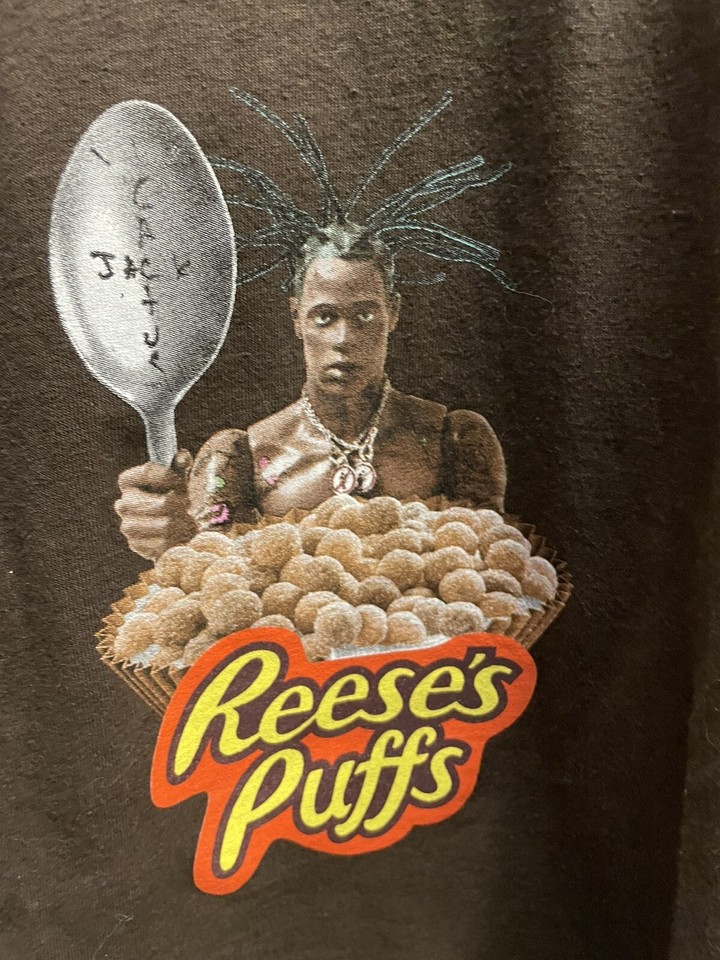 Travis Scott Reeses Puffs Don’t Cry Over Spilt Milk Tshirt Medium | eBay