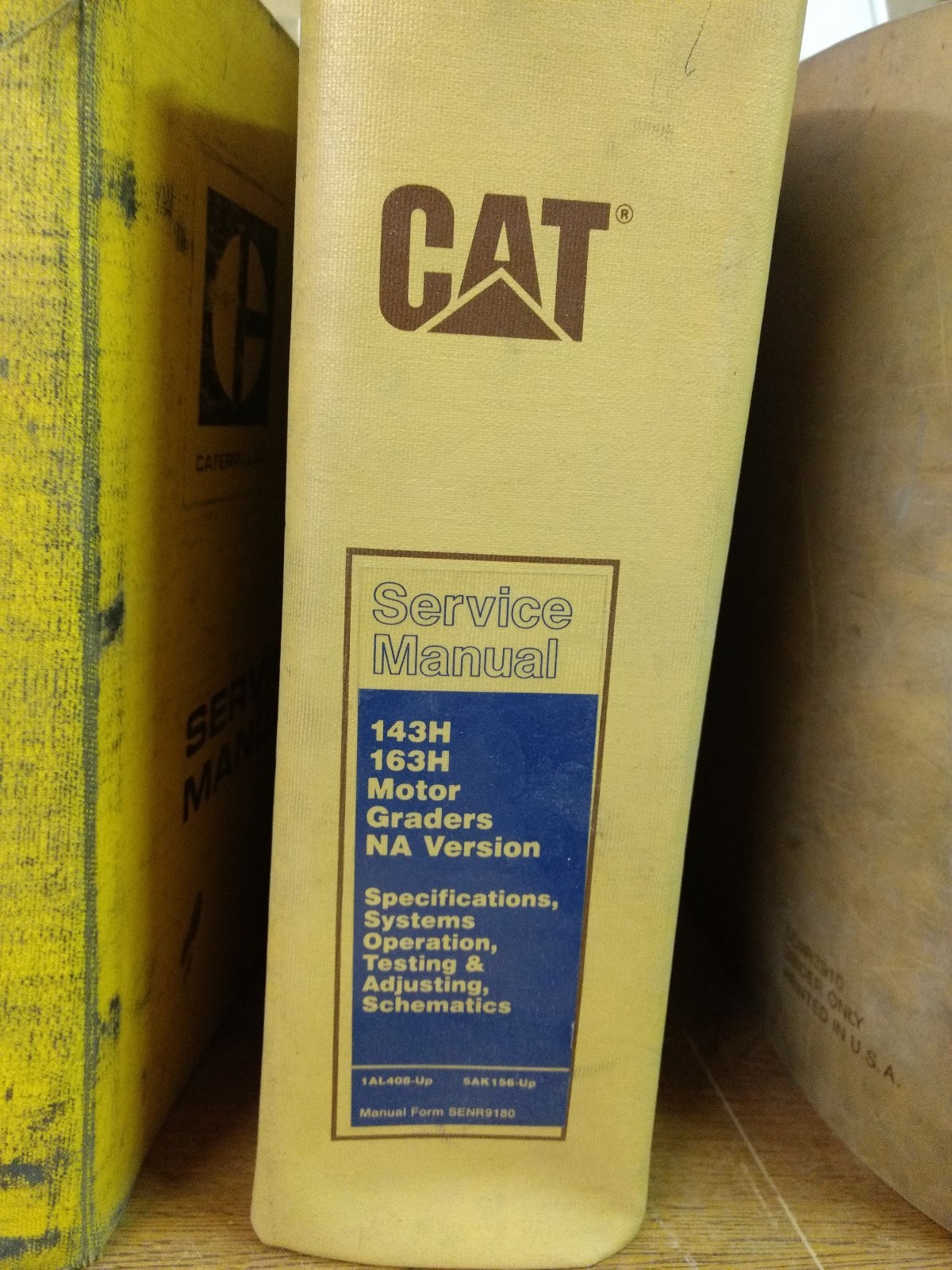 CAT CATERPILLAR 143H 163H MOTOR GRADER Specifications Systems SERVICE ...