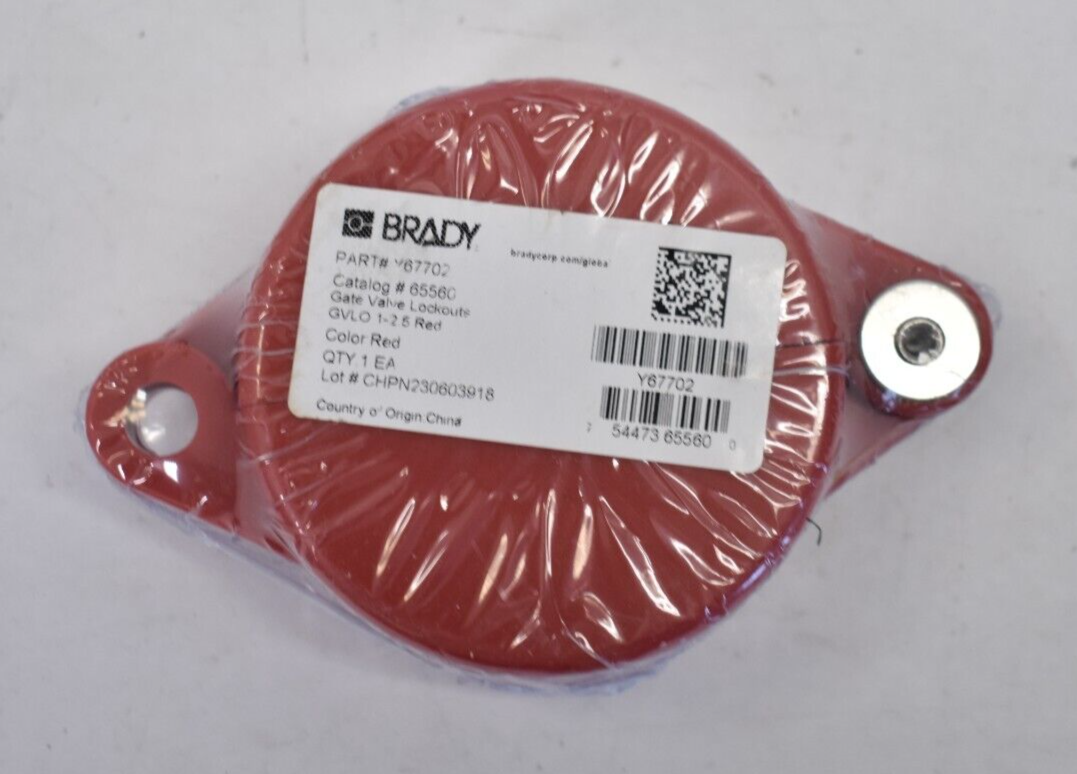 Brady Gate Valve Lockout Device Module Red Genuine OEM 65560 Fits 1" To ...