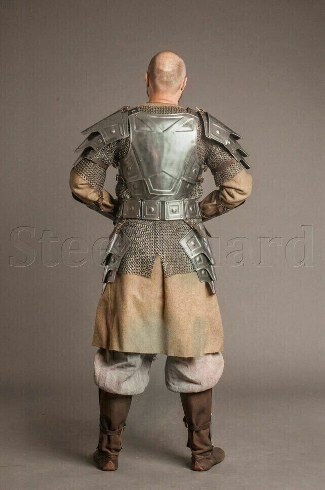 Medieval Fantasy Half Suit Of Steel Plated Armor Sca- Larp- Reenactment ...