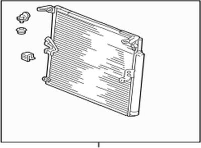 88460-60440 Toyota Condenser assy, cooler 8846060440, New Genuine OEM ...