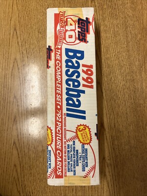1991 TOPPS Baseball Complete Set Factory Sealed | eBay