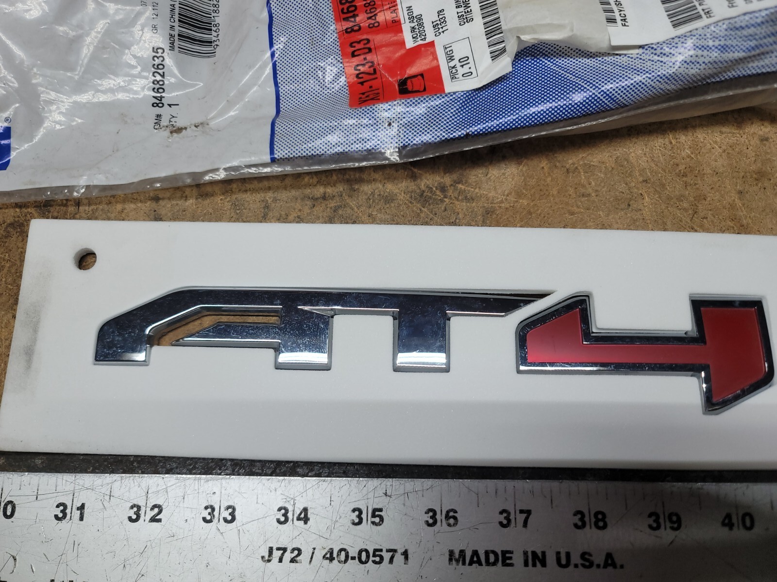 2021 2022 GMC CANYON AT4 SIDE DOOR EMBLEM LOGO BADGE SIGN NEW OEM ...