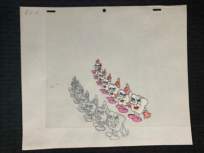 TOOTHPASTE COMMERCIAL? 12.5x10.5" Animation Cel & Drawing - Dancing ...