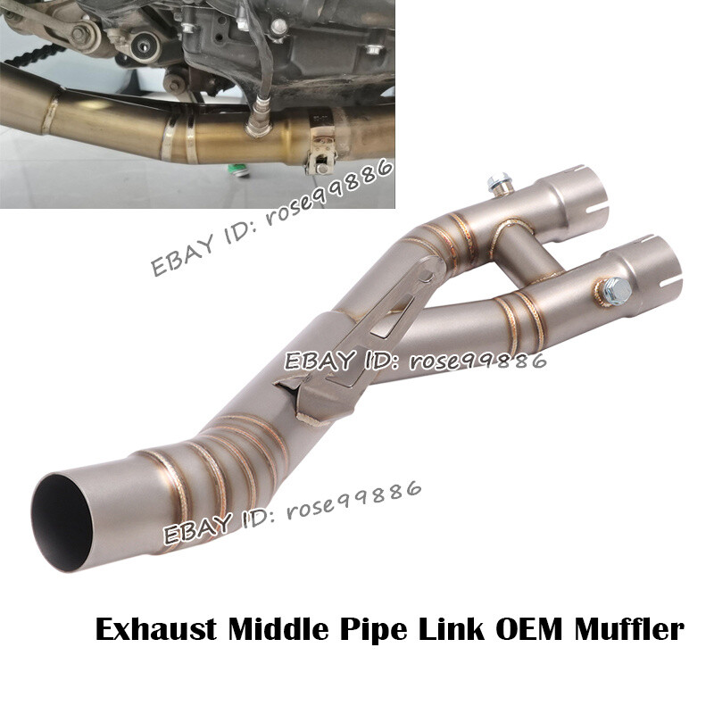 For 2015-2021 Yamaha YZF-R1 Slip On Exhaust Mid Link Pipe Link 55mm ...