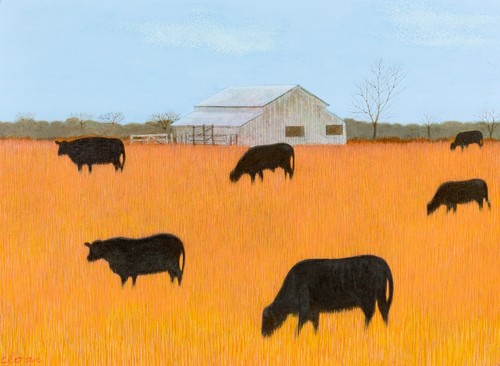 Carroll Cloar : Black Angus : Quality Art Print | eBay
