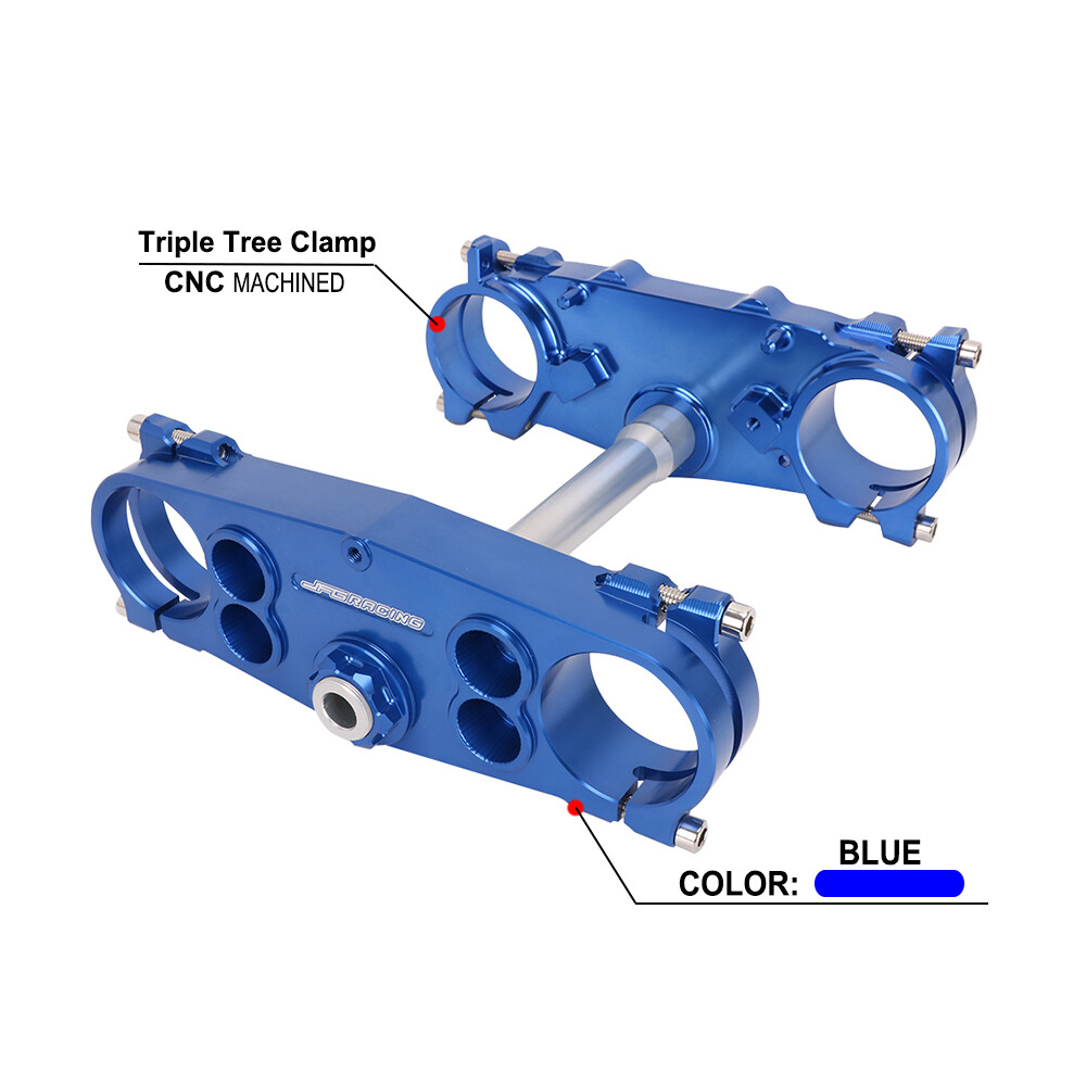 Triple Tree Mount Clamp Bar Riser CNC For Yamaha YZ250F WR250F YZ250FX ...