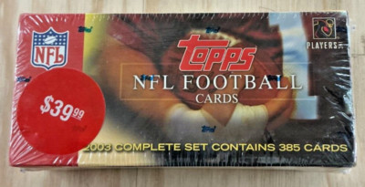 2003 Topps Football NFL Factory Sealed Complete Set 385 Cards | eBay