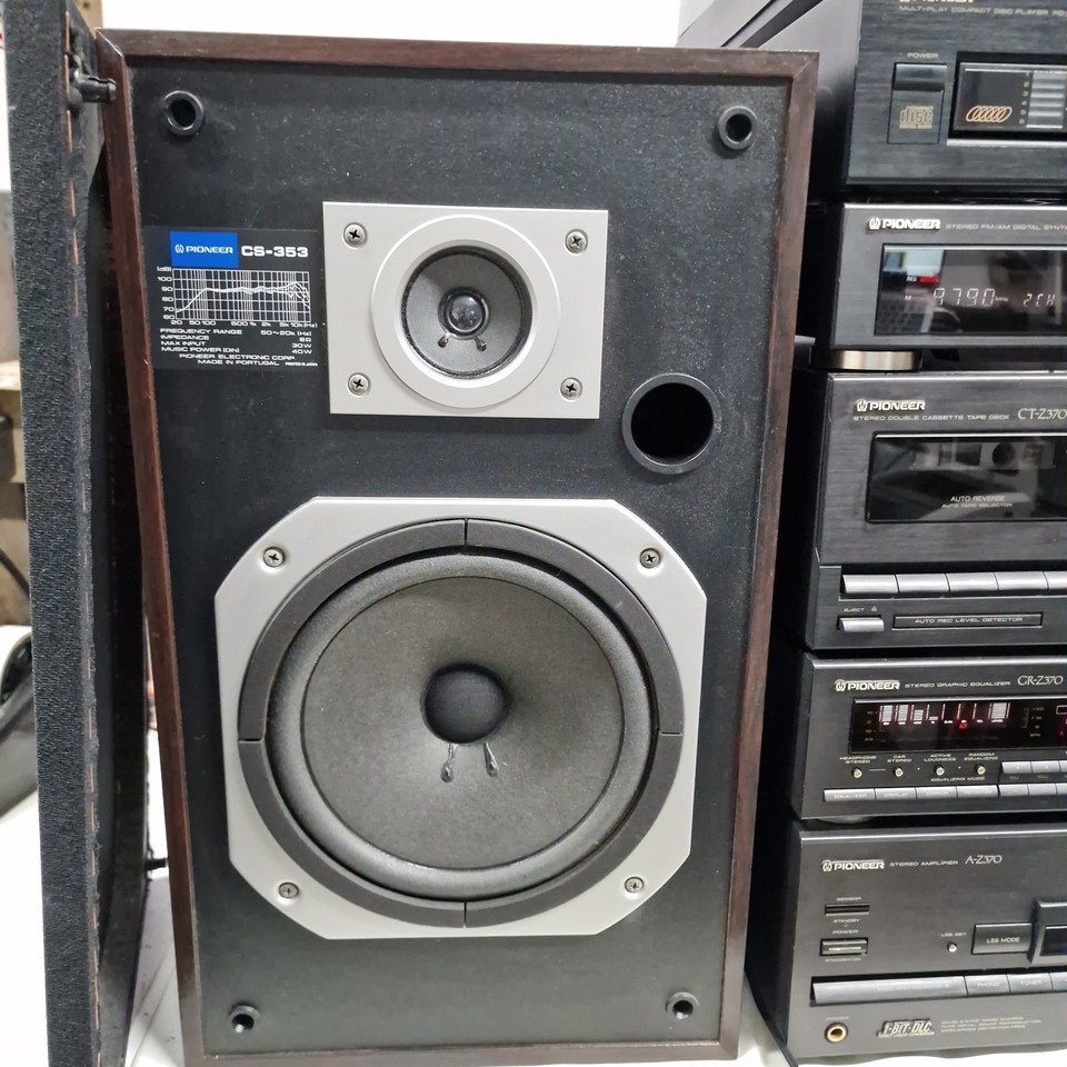 Pioneer 370z Z Series Stereo Stack HiFi 6 Separates System, Speakers ...