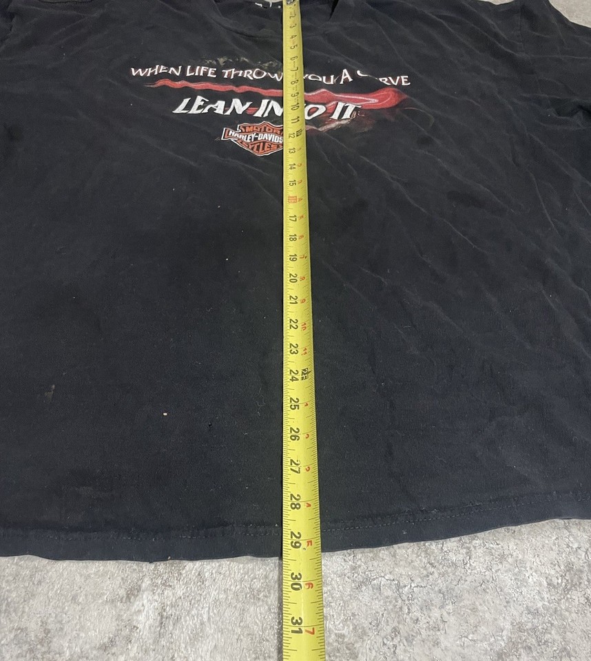 Harley Davidson “Lean Into It” Doc’s Motorshop Bar Tee 🔥 Biker Grunge ...