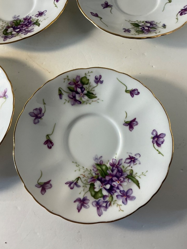 Rossetti "Spring Violets" Hand-Painted china Saucers | Occupied Japan ...