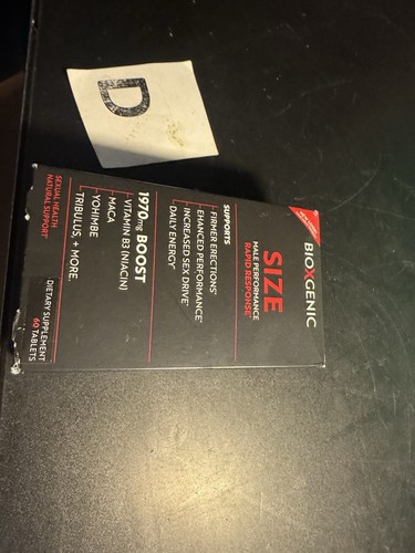 BioXgenic Size Male Performance 60 Capsules Enhancing Supplement FRESH ...