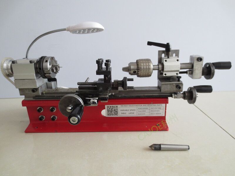 CE DIY Mini Desktop Lathe Instrument Home Laboratory Lathe 4 Jaw Chuck ...