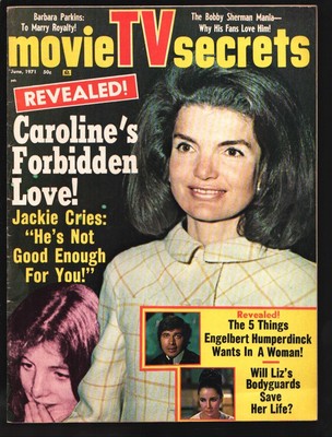 MAG: Movie TV Secrets 6/1971-Jackie Onassis-Caroline Kennedy-Barbara ...