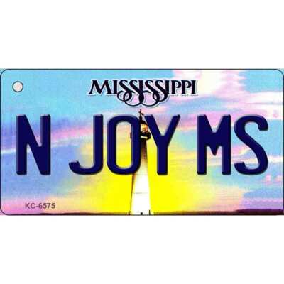 N Joy MS Mississippi State License Plate Tag Key Chain KC-6575 | eBay