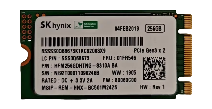 Sk Hynix BC501 128GB 256GB 512GB SSD PCIe Gen3 NVMe M.2 2242 Solid ...