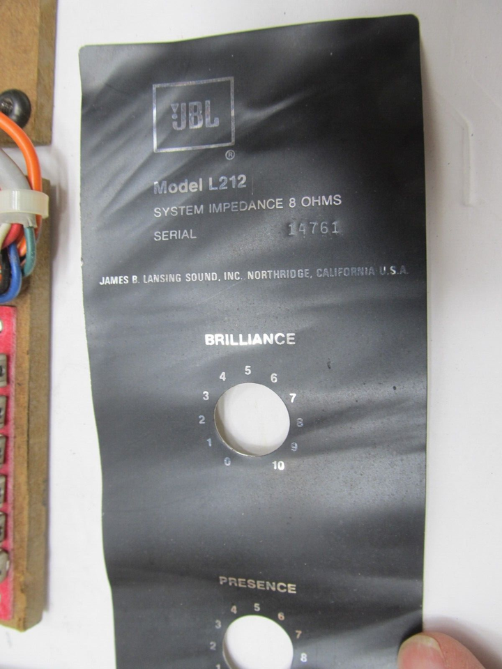 Pair JBL 212 Speaker Crossovers,Controls and More | eBay