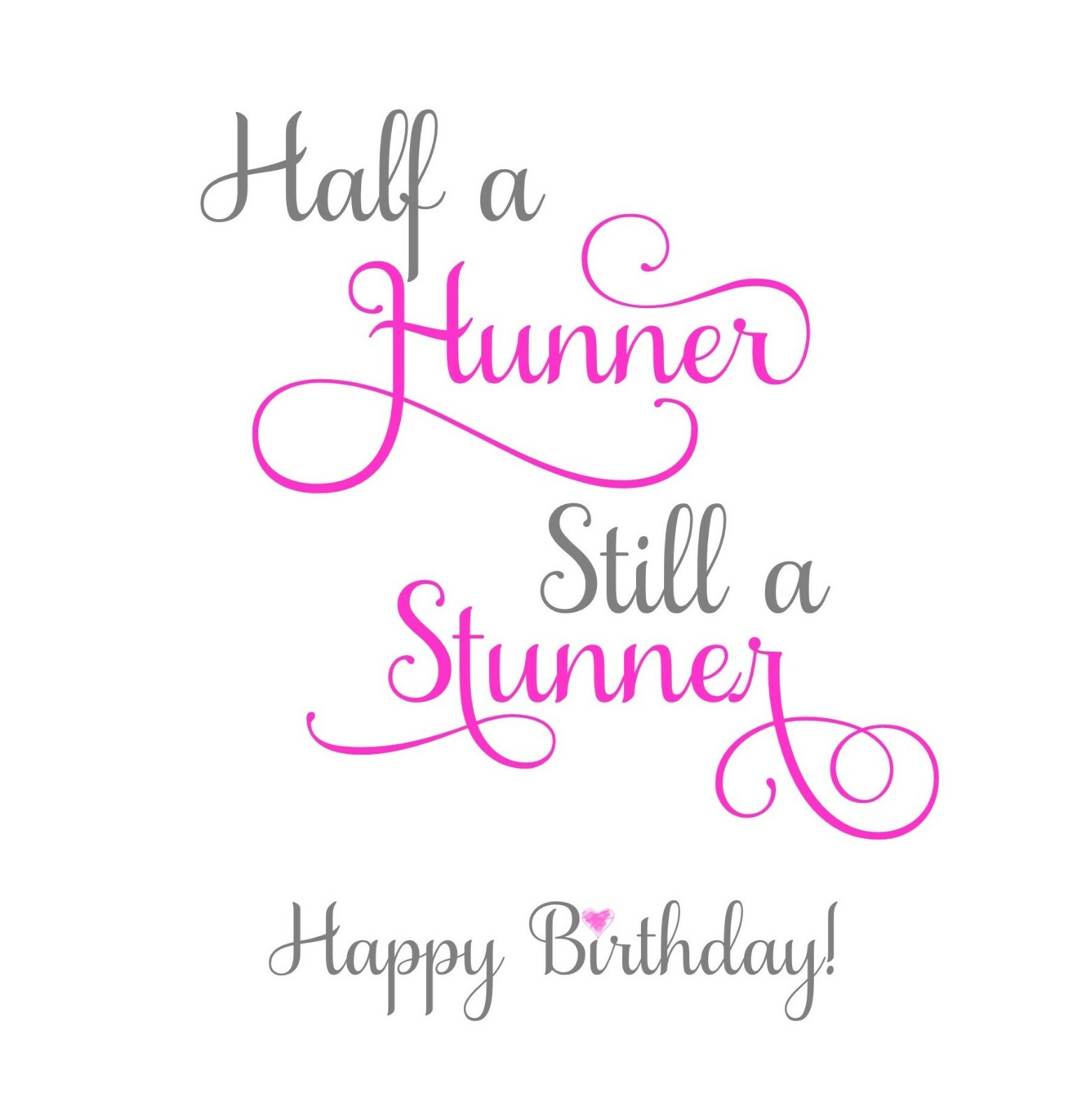 Half a Hunner, Funny, Scottish, Banter BIRTHDAY card. 50th birthday ...