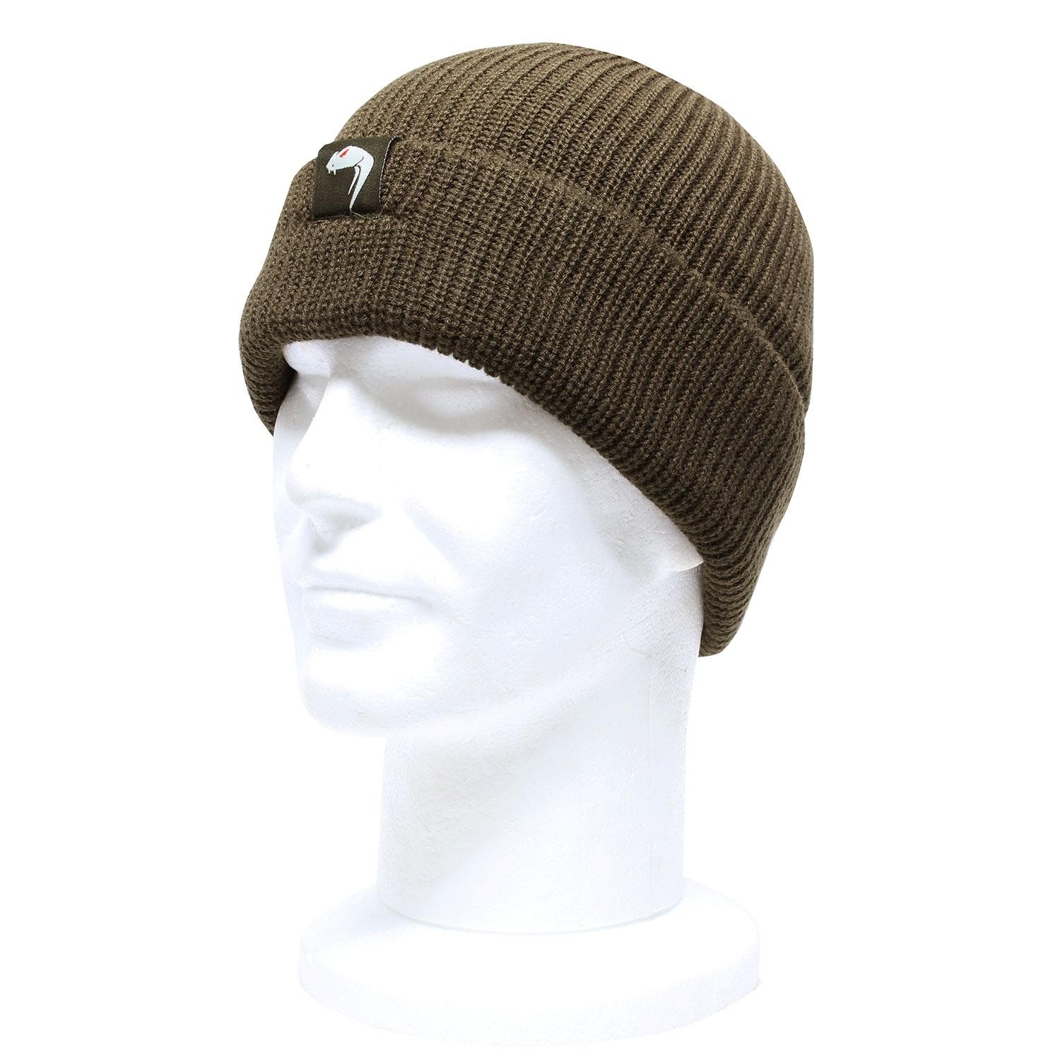 Viper Knitted Beanie Bob Hat, Olive Green | eBay UK